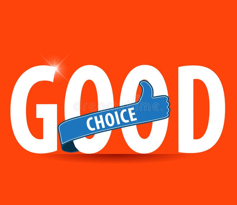 Good choice bad choice stock illustration. Illustration of attractive ...