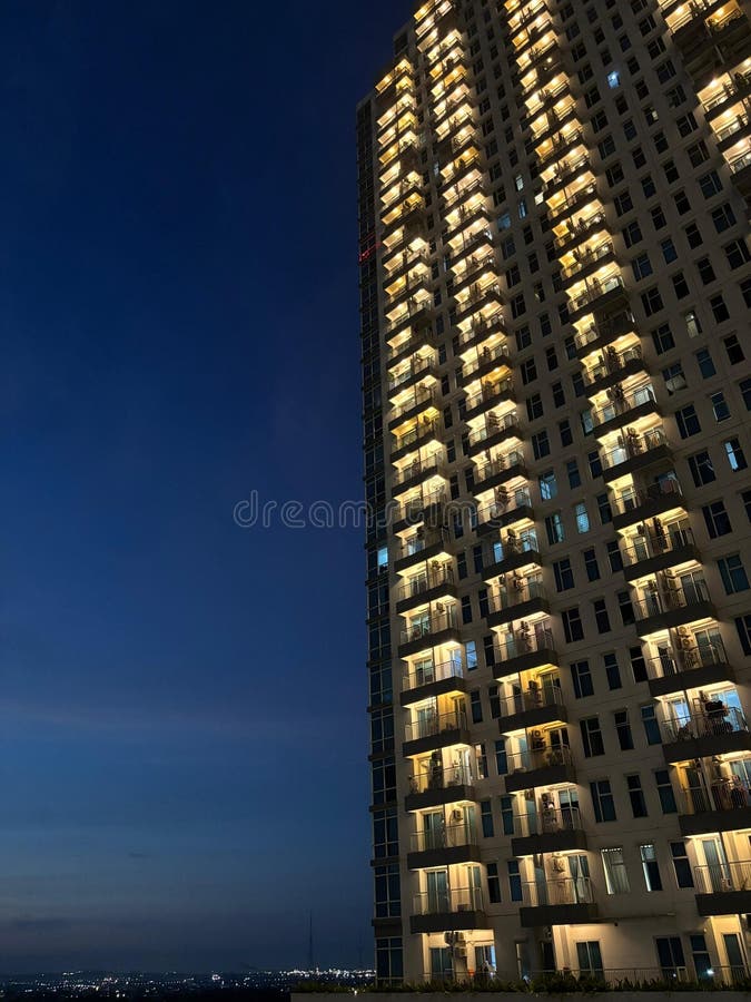 Good Combination between Building, City and Sky Blue Stock Photo ...