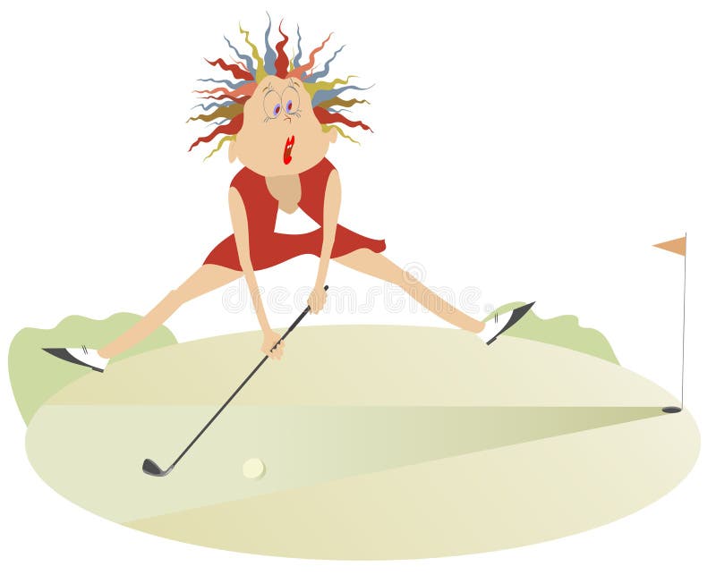 Good day for playing golf stock vector. Illustration of panties - 45943427