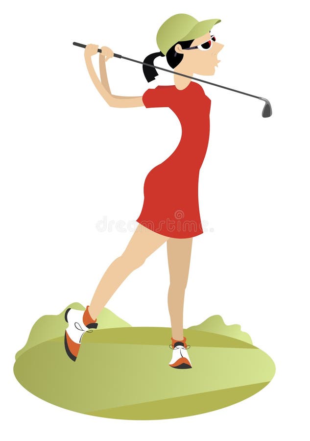 Good day for playing golf stock vector. Illustration of profession ...