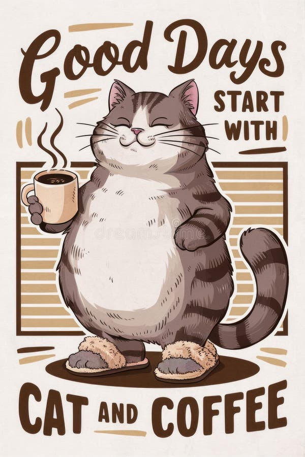 193 Good Morning Coffee Cat Stock Photos - Free & Royalty-Free Stock ...