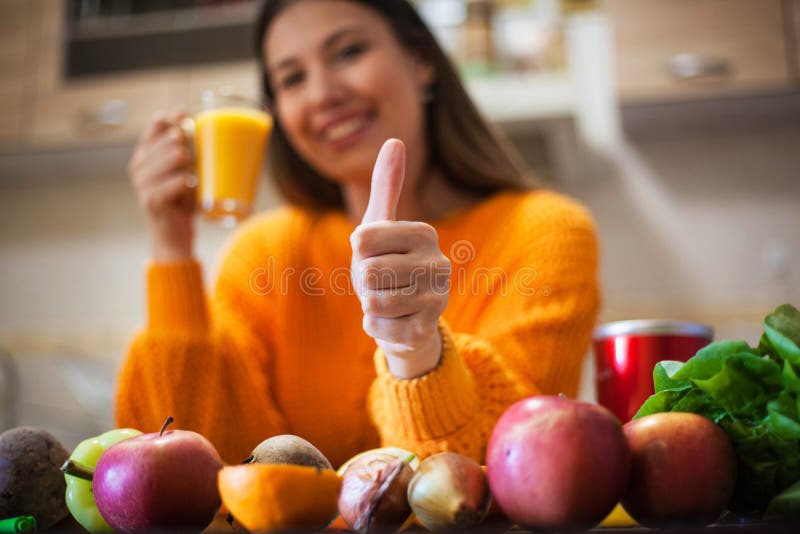 Good diet makes me happy. stock image. Image of happiness - 146327787