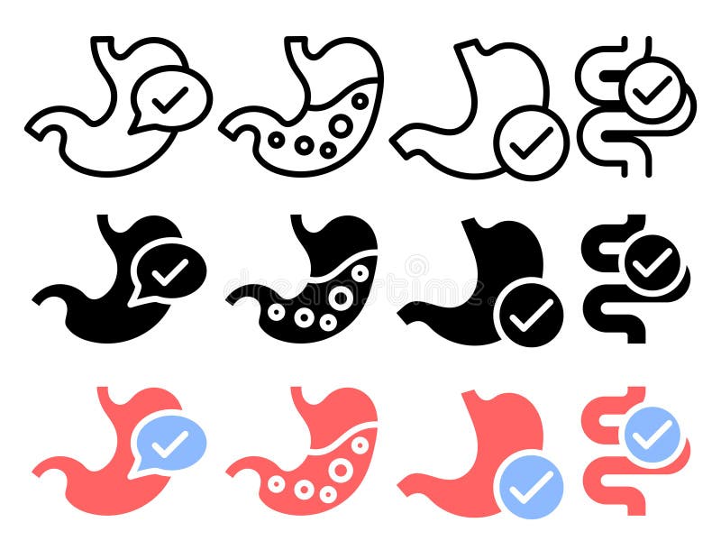 Good digestion icon vector stock illustration. Illustration of abstract ...
