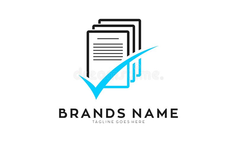 Good Document Illustration Vector Logo Stock Vector - Illustration of ...