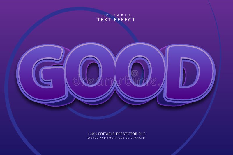 Good Editable Text Effect 3 Dimension Emboss Modern Style Stock Vector ...