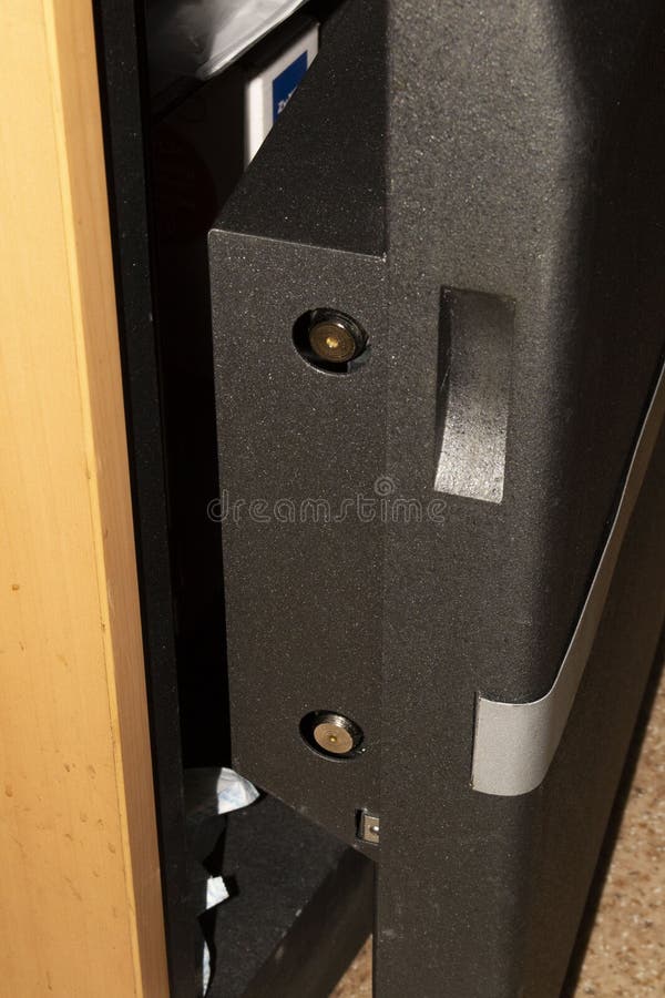 Electronic Safe Unlock Background Cast Iron Stock Photo - Image of ...