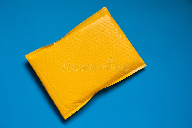 Yellow Envelope Made of Bubble Wrap for Prevent Something from Bumping ...