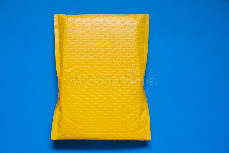 Yellow Envelope Made of Bubble Wrap for Prevent Something from Bumping ...