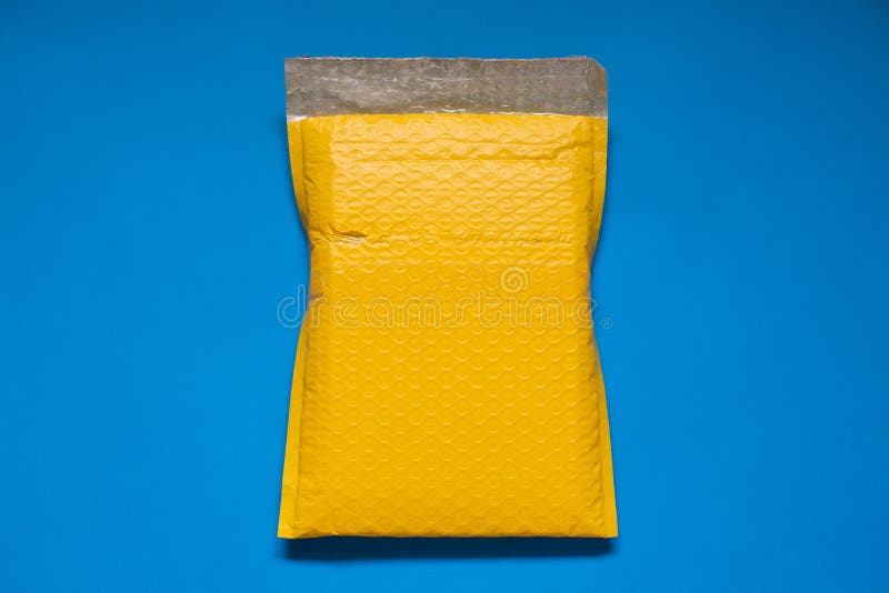 Yellow Envelope Made of Bubble Wrap for Prevent Something from Bumping ...
