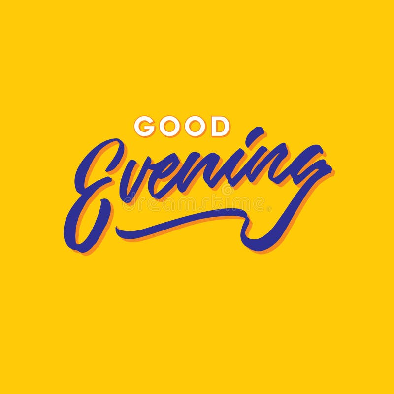 Good Evening Stock Illustrations – 7,502 Good Evening Stock ...