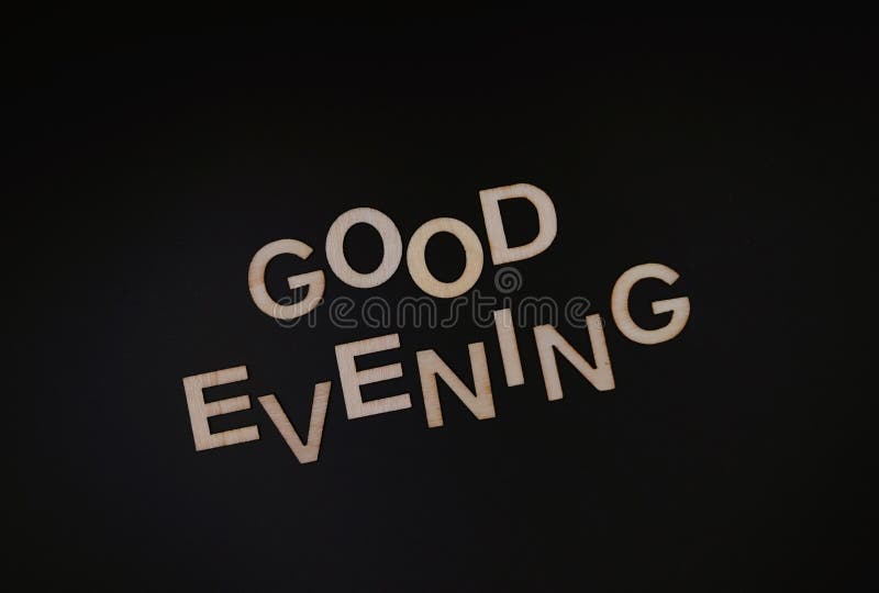 Good Evening Illustration Background Stock Image - Image of evening ...