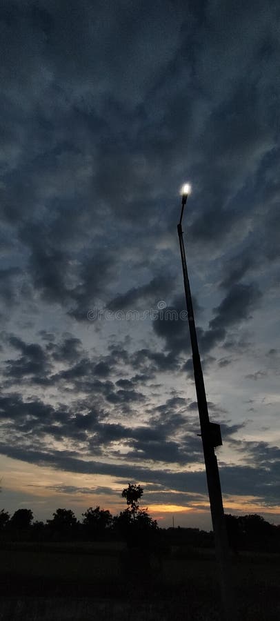 Good evening scenes. stock photo. Image of dawn, sunrise - 219390180