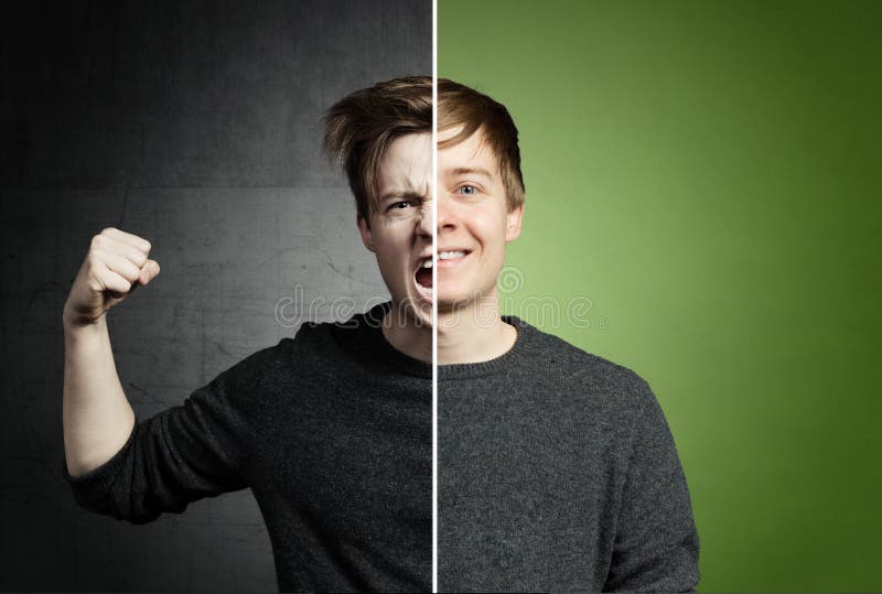 Good and Evil stock image. Image of angry, green, softie - 49834125