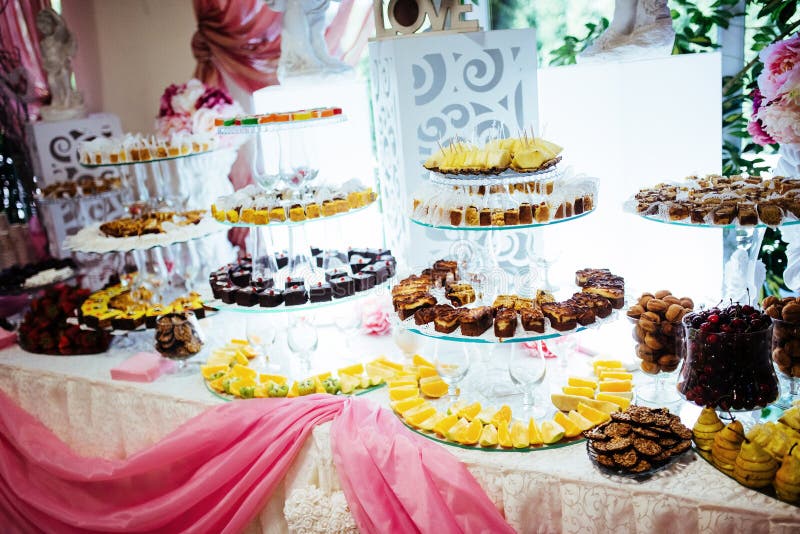 Good Exquisite Buffet Table at a Solemn Event Stock Image - Image of ...