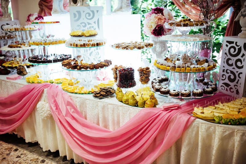 Good Exquisite Buffet Table at a Solemn Event Stock Photo - Image of ...