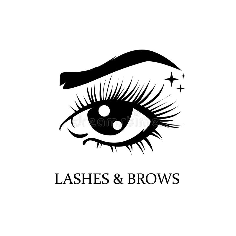 Good Eye Logo Vector Lash Eyebrow Art Stock Vector - Illustration of ...