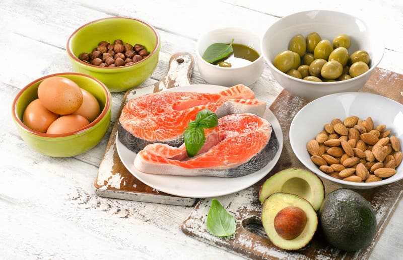Good fats sources. stock image. Image of healthy, olive - 75318325