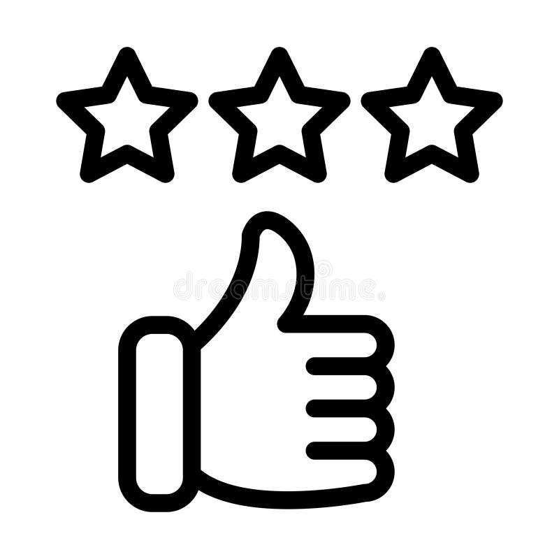 Good Feedback Vector Thick Line Icon for Personal and Commercial Use ...