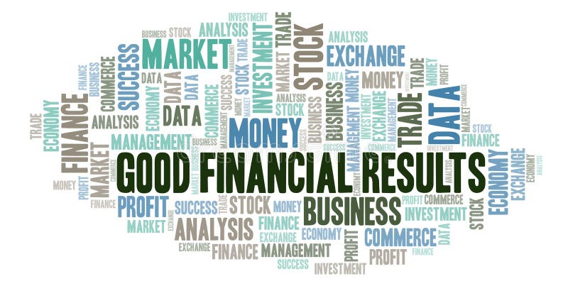 Good Financial Results Word Cloud. Stock Illustration - Illustration of ...