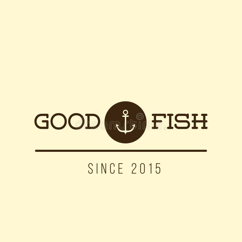 Good Fish Label. Vector Illustration Decorative Design Stock Vector ...