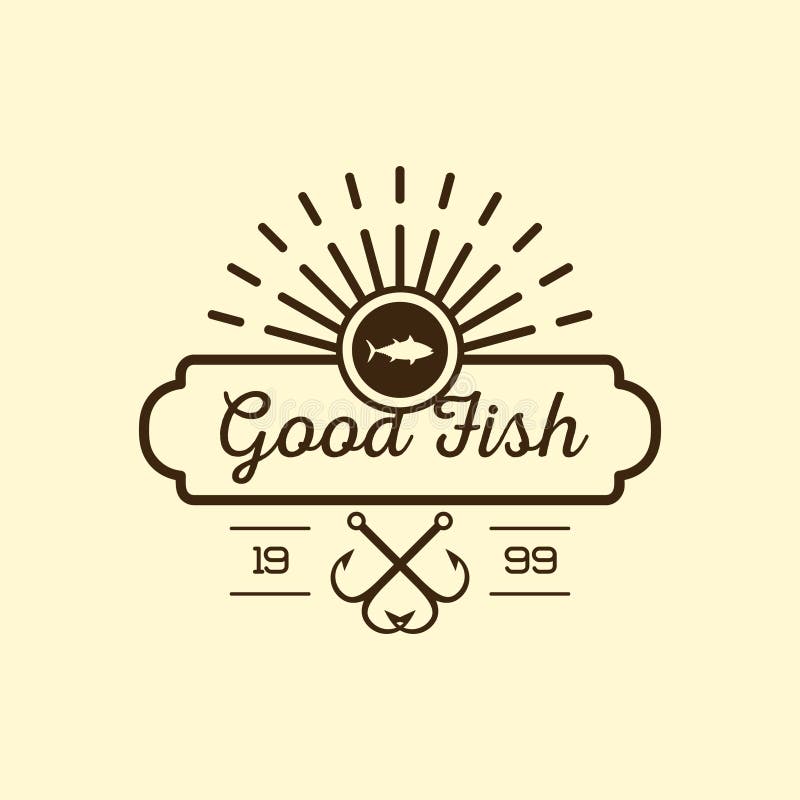 Good Fish Label. Vector Illustration Decorative Design Stock Vector ...