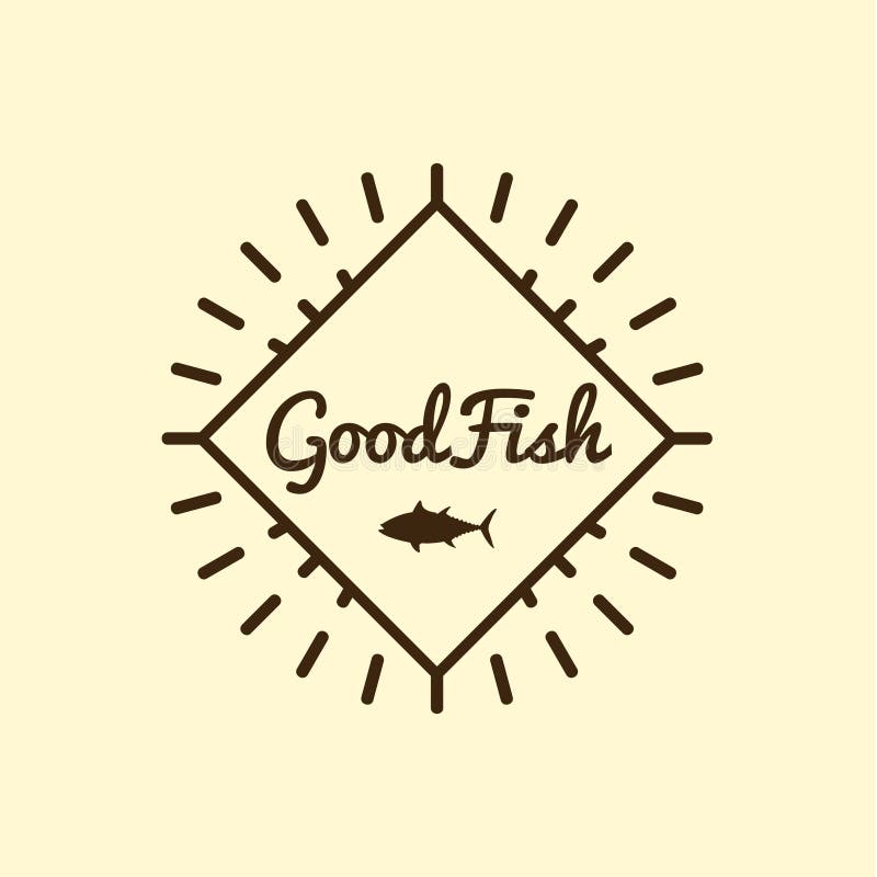 Good Fish Label. Vector Illustration Decorative Design Stock Vector ...