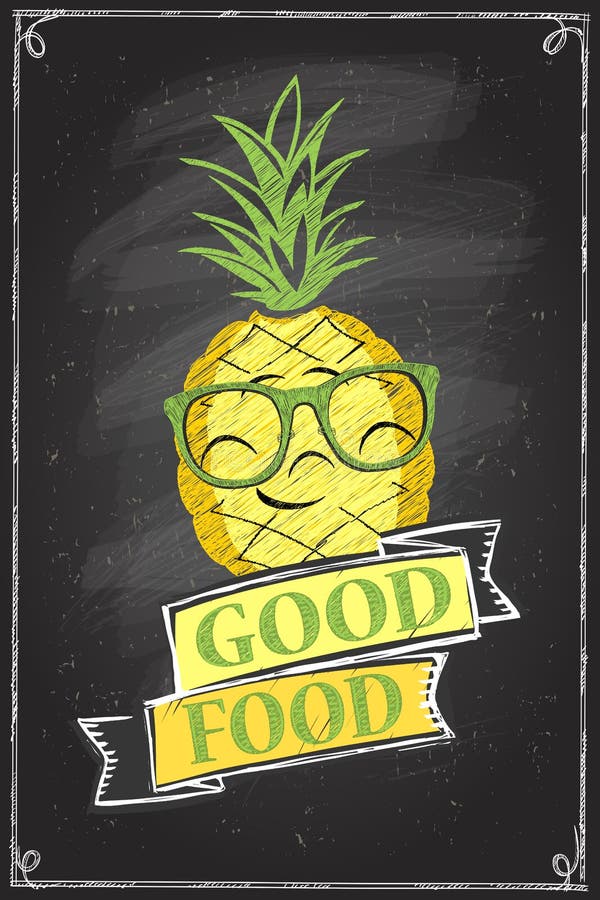Good Food is Good Mood Poster with Assorted Vegetables and Fruits ...