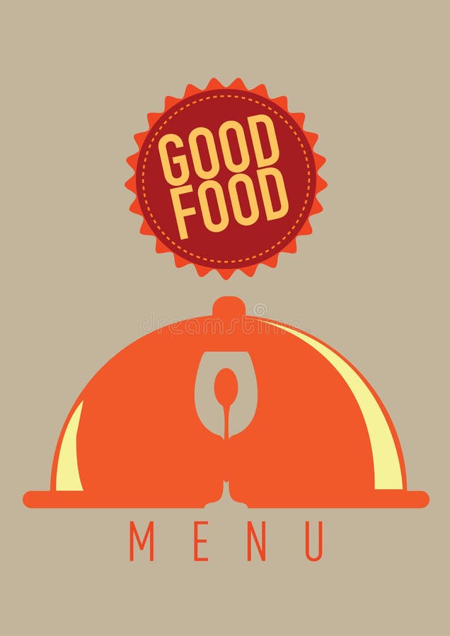 Good food menu sign stock vector. Illustration of colors - 56541003