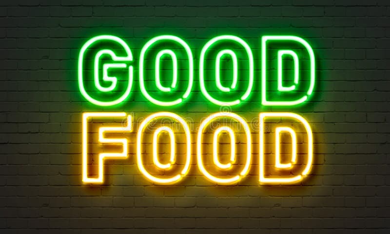 Retro sign Good Food stock image. Image of rust, good - 17119131