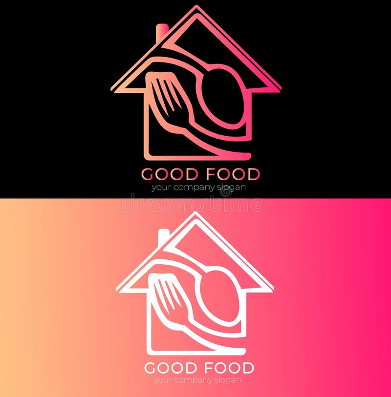Good Food, Restaurant Logo Template Design Stock Vector - Illustration ...