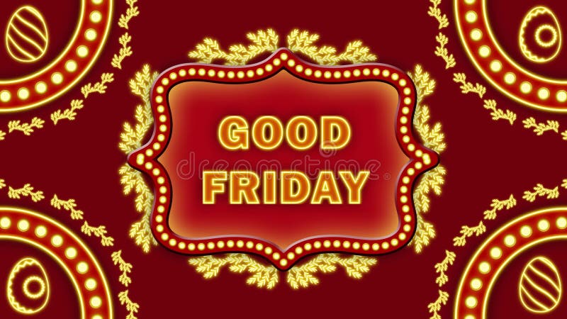 Good Friday Easter Holiday Celebration Blessings on Red Texture with ...