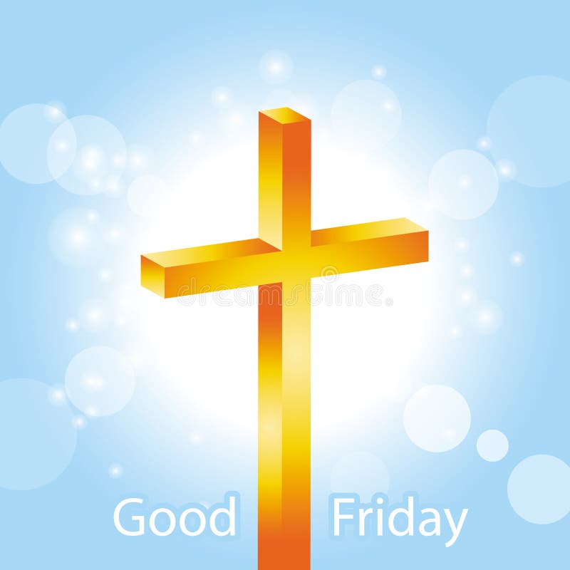 Good friday greeting card stock vector. Illustration of sunset - 51261125