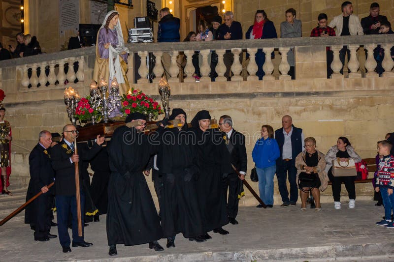 Good Friday Procession 2024 Editorial Stock Image - Image of cospicua ...
