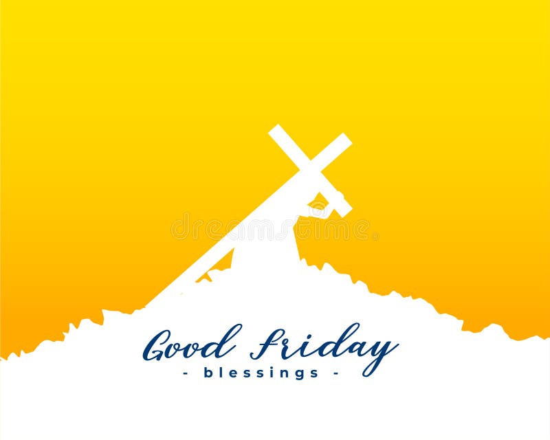 Good Friday Religious Background Give Honor To Jesus Stock Vector ...