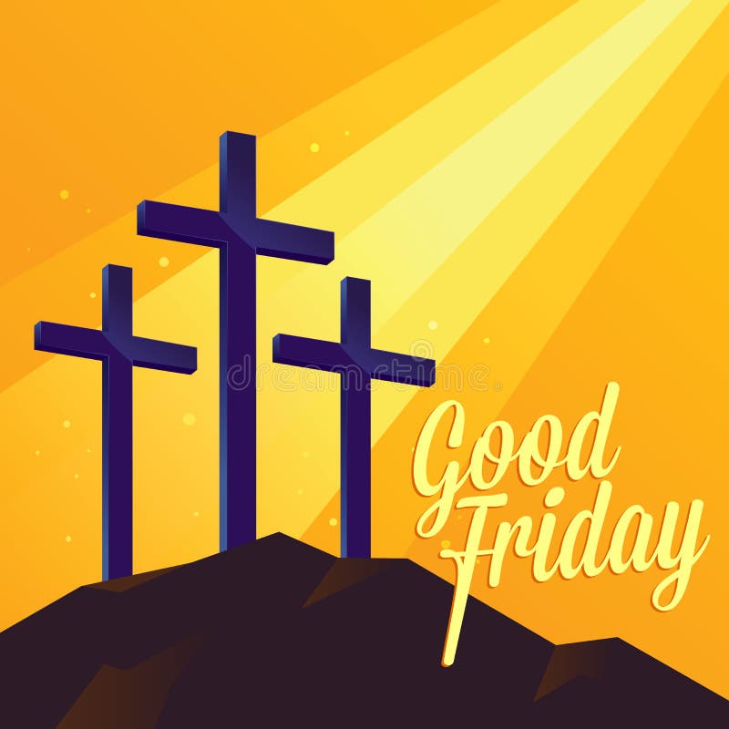 Cross Good Friday Logo Stock Illustrations – 175 Cross Good Friday Logo ...