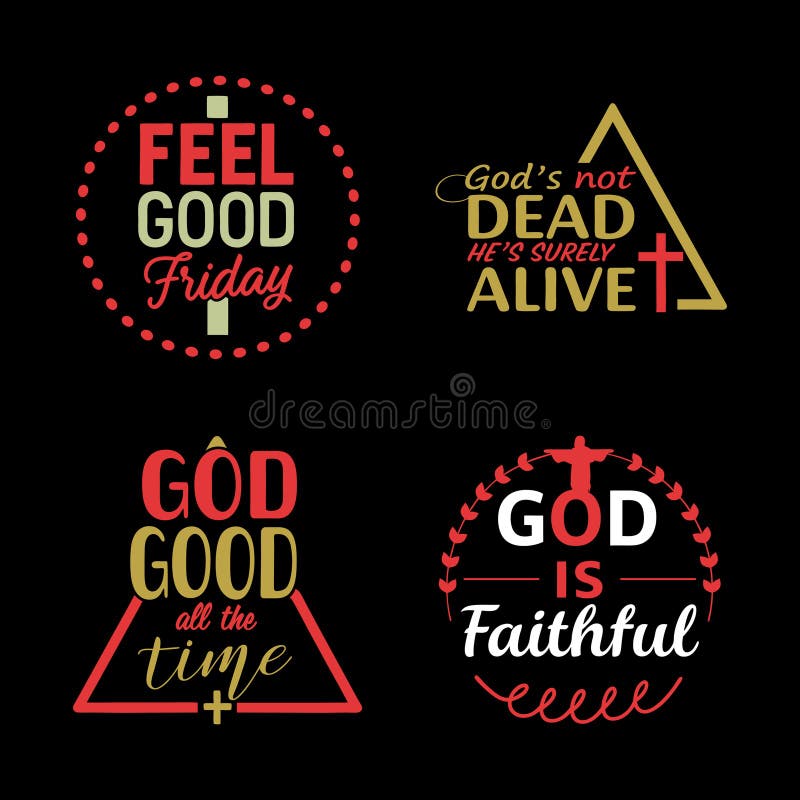 Friday Typography Vector Art Illustration Bundle Stock Illustrations ...