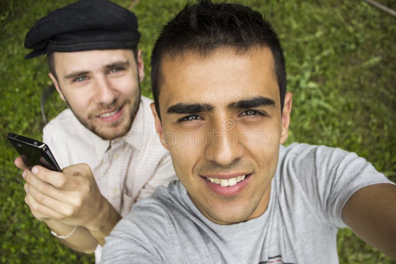 Good Friends Taking a Self Portrait Stock Photo - Image of enjoyment ...