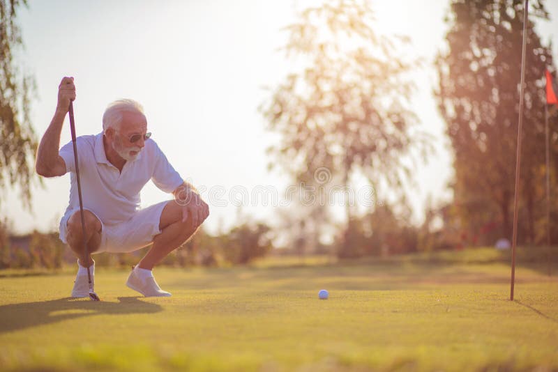 He is good golfer stock photo. Image of lifestyles, lifestyle - 216585278