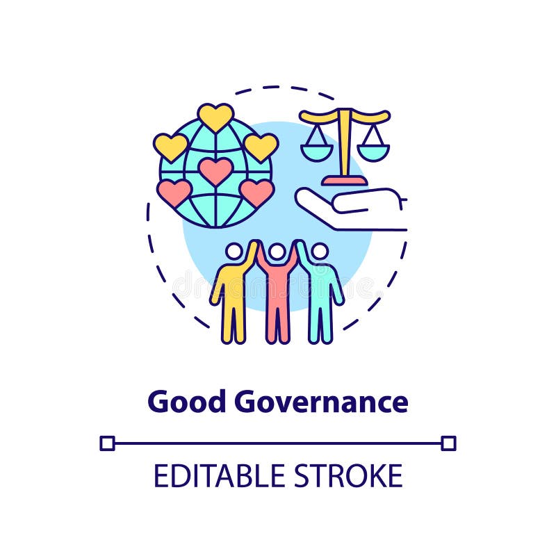 Good Governance Blue Gradient Concept Icon Stock Vector - Illustration ... Good Governance Blue Gradient Concept Icon Stock Vector - Illustration ...