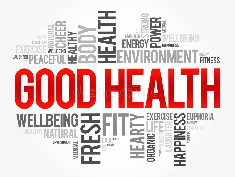 Good Health Wellbeing Tag Cloud Stock Illustrations – 107 Good Health ...