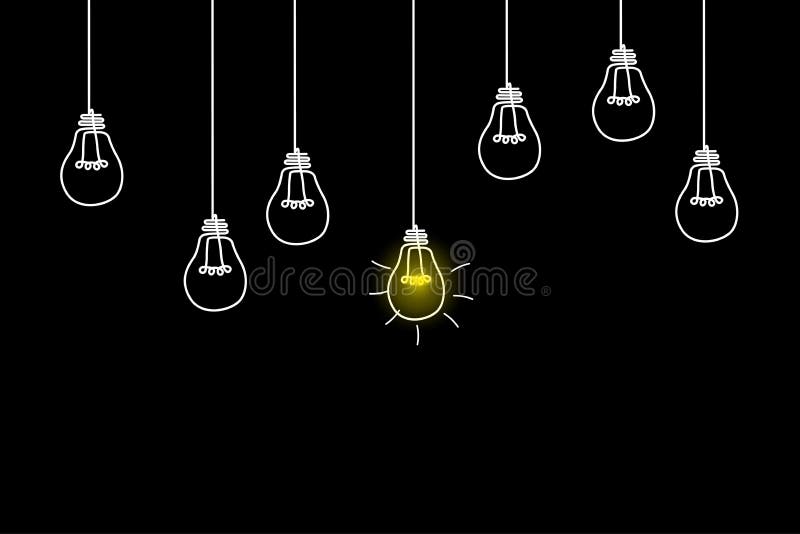 Good Idea. Banner Light Bulb Idea Concept, Creative Concept Light Bulb ...
