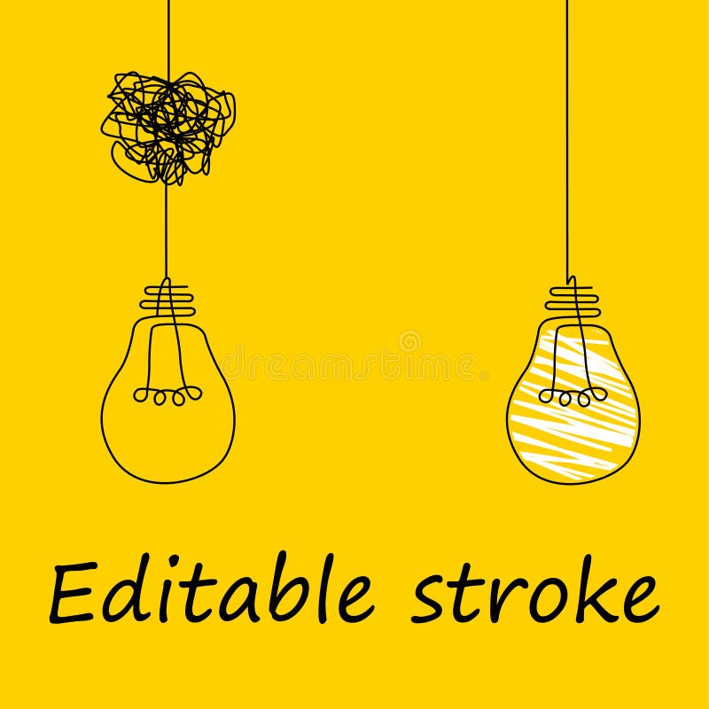 Good Idea. Banner Light Bulb Idea Concept, Creative Concept Light Bulb ...