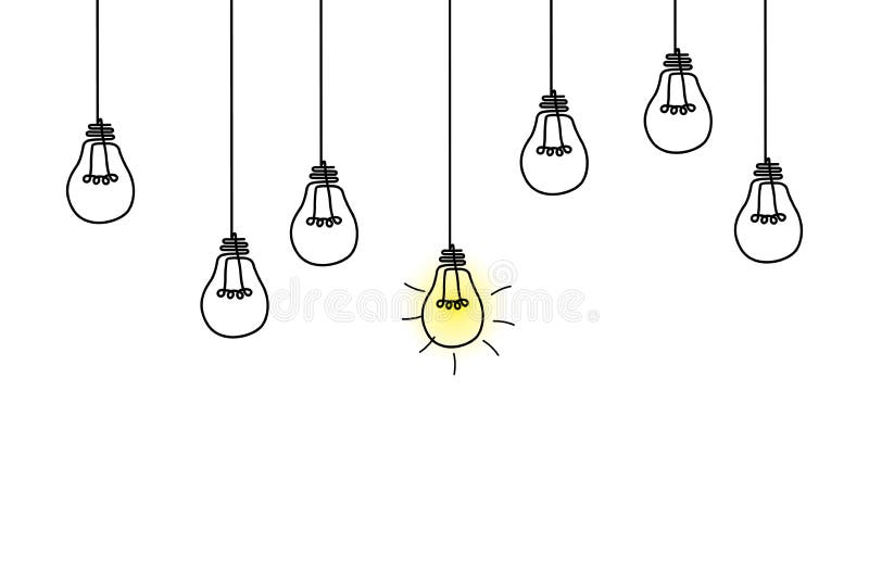 Good Idea. Banner Light Bulb Idea Concept, Creative Concept Light Bulb ...