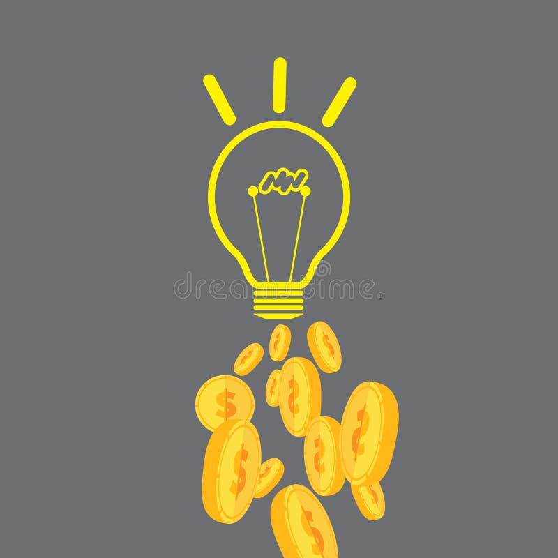 Good Idea Can Change Money stock vector. Illustration of investment ...