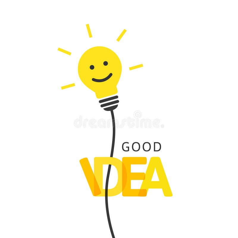 Good idea concept stock vector. Illustration of design - 121038431