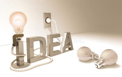 Good Idea (Light Bulb) stock illustration. Illustration of lamp - 2813427