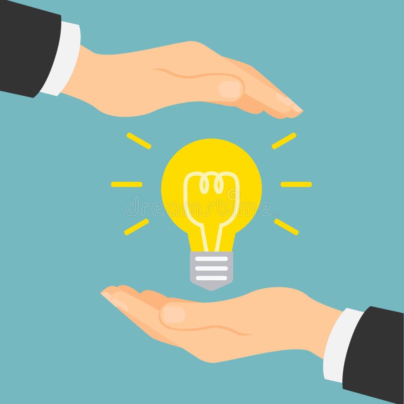 Good idea protection. stock vector. Illustration of good - 77837726