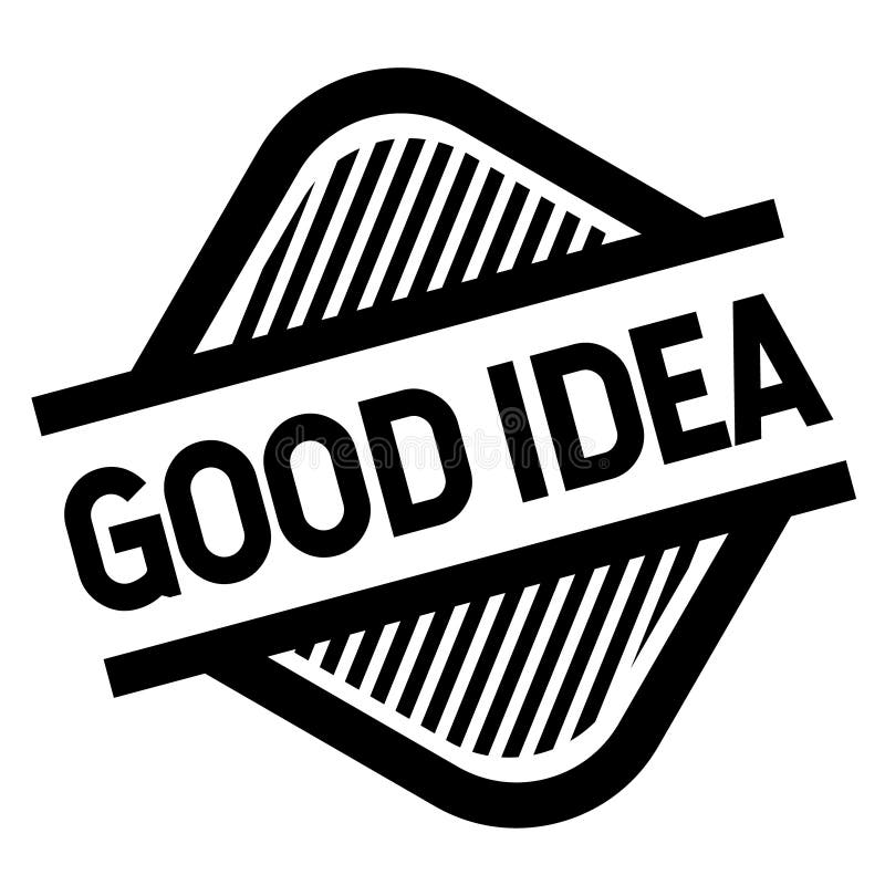Good idea stamp on white stock vector. Illustration of innovative ...