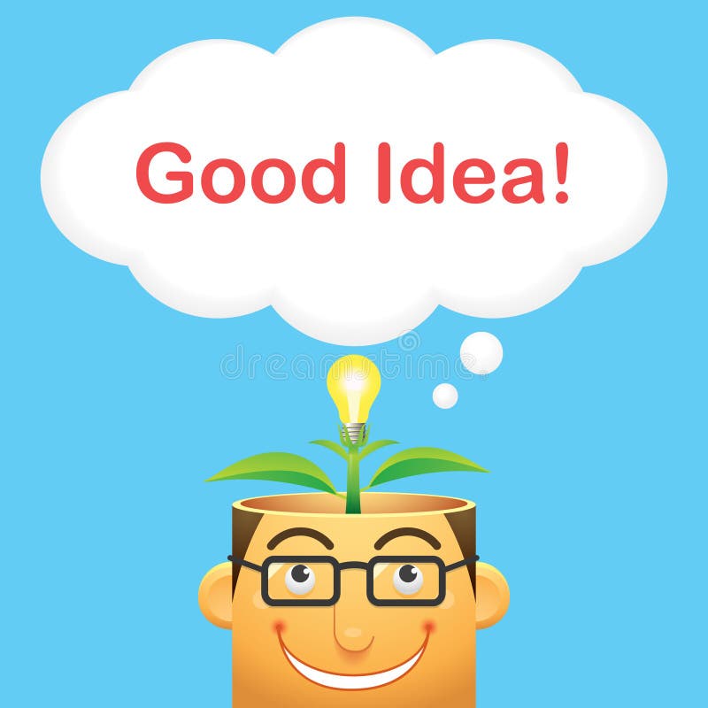 Good idea vector stock vector. Illustration of cloud - 53434706