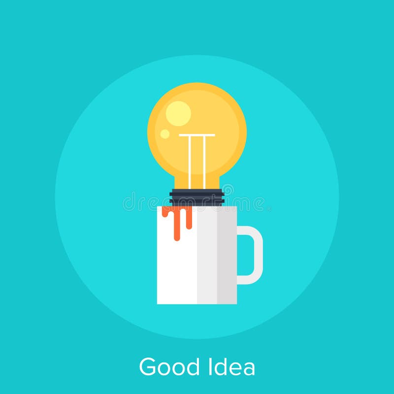 Good Idea stock vector. Illustration of drink, brainstorming - 49411200